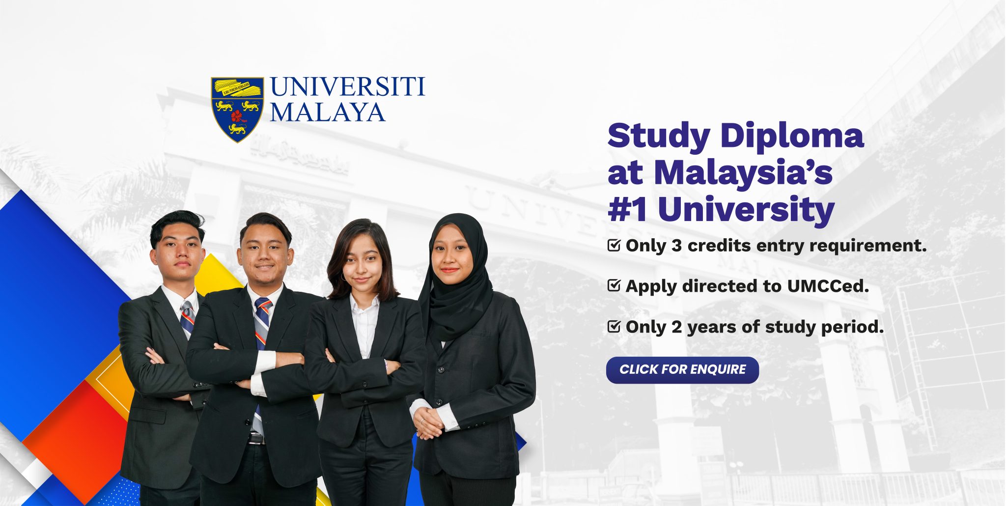 Diploma Universiti Malaya - Completion In 24 Month